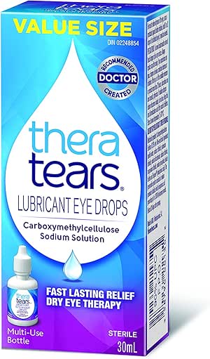 Thera Tears Lubricant Eye Drops | Relieves Symptoms of Dry Eye | 30ml ...