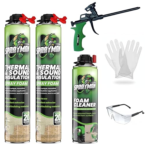Spray Foam Insulation Kit (40 Sq.Ft.) - Closed Cell Polyurethane ...