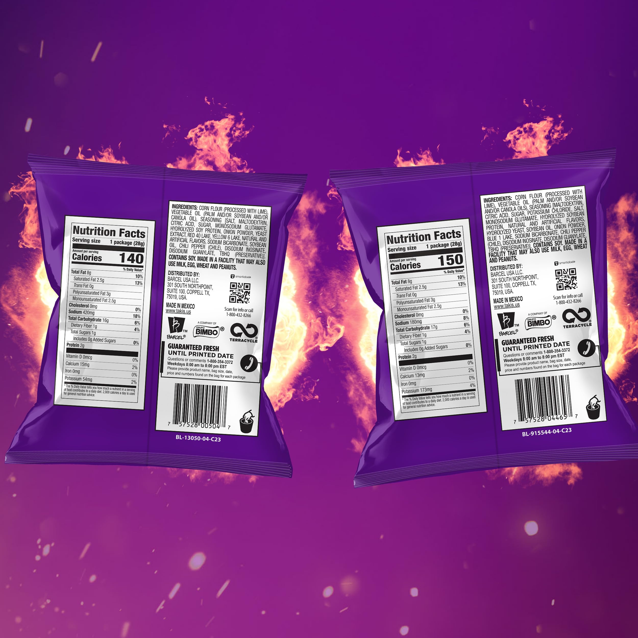 Mua Takis 40 pc / 1 oz Variety Pack - Fuego & Blue Heat Flavored Rolled ...