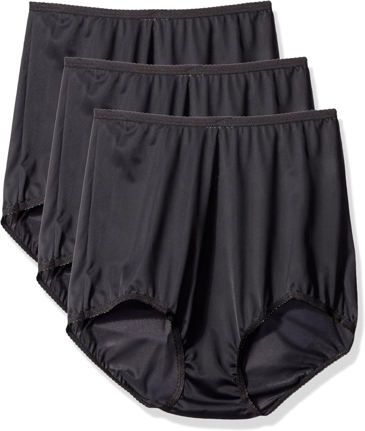 Shadowline Women's Panties - Seamless Nylon Brief (3 Pack): Amazon.co ...