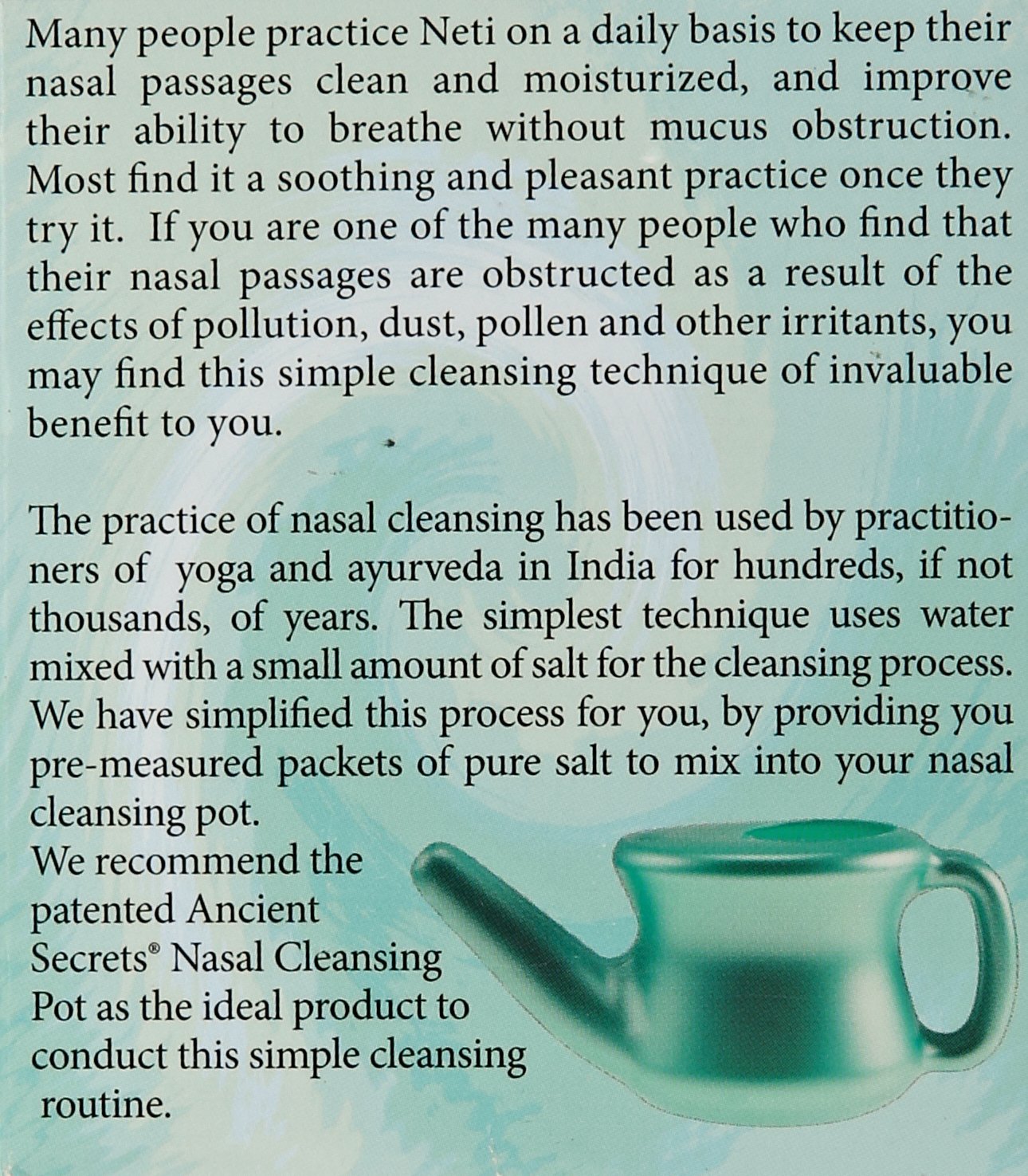 Mua Ancient Secrets Neti Pot Salt – 41 Pre-Measured Packets of Nasal ...