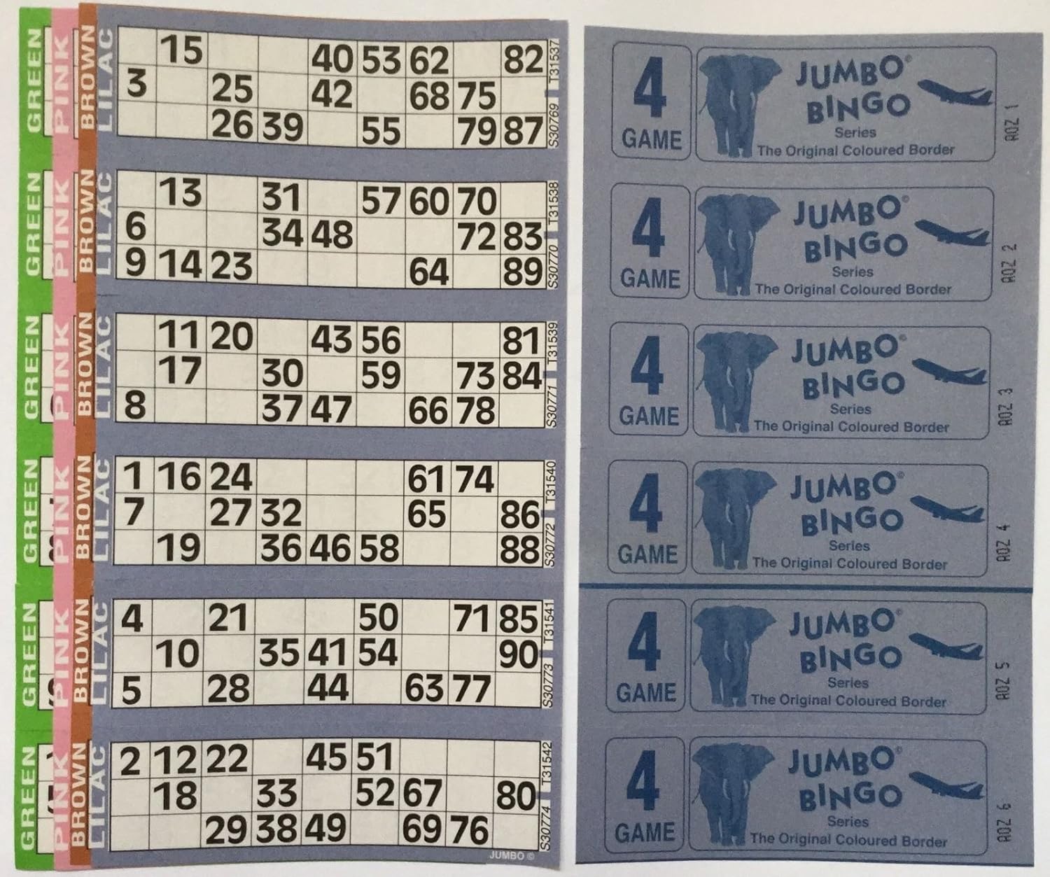 750 4 PAGE GAMES JUMBO BINGO TICKETS 6 TO VIEW JUMBO BINGO BOOKS 750-4-page-games-jumbo-bingo-tickets-6-to-view-jumbo-bingo-books