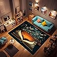 Amazon.com: QZLFQ Abstract Book Print Rug, Classroom Library Rug, Book ...