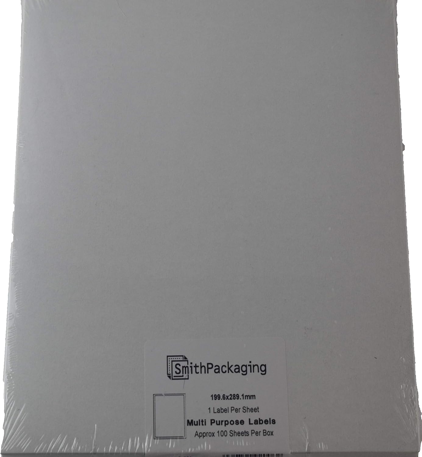 SmithPackaging A4 Self Adhesive Address Labels, 1 Label Per Sheet, 100 ...