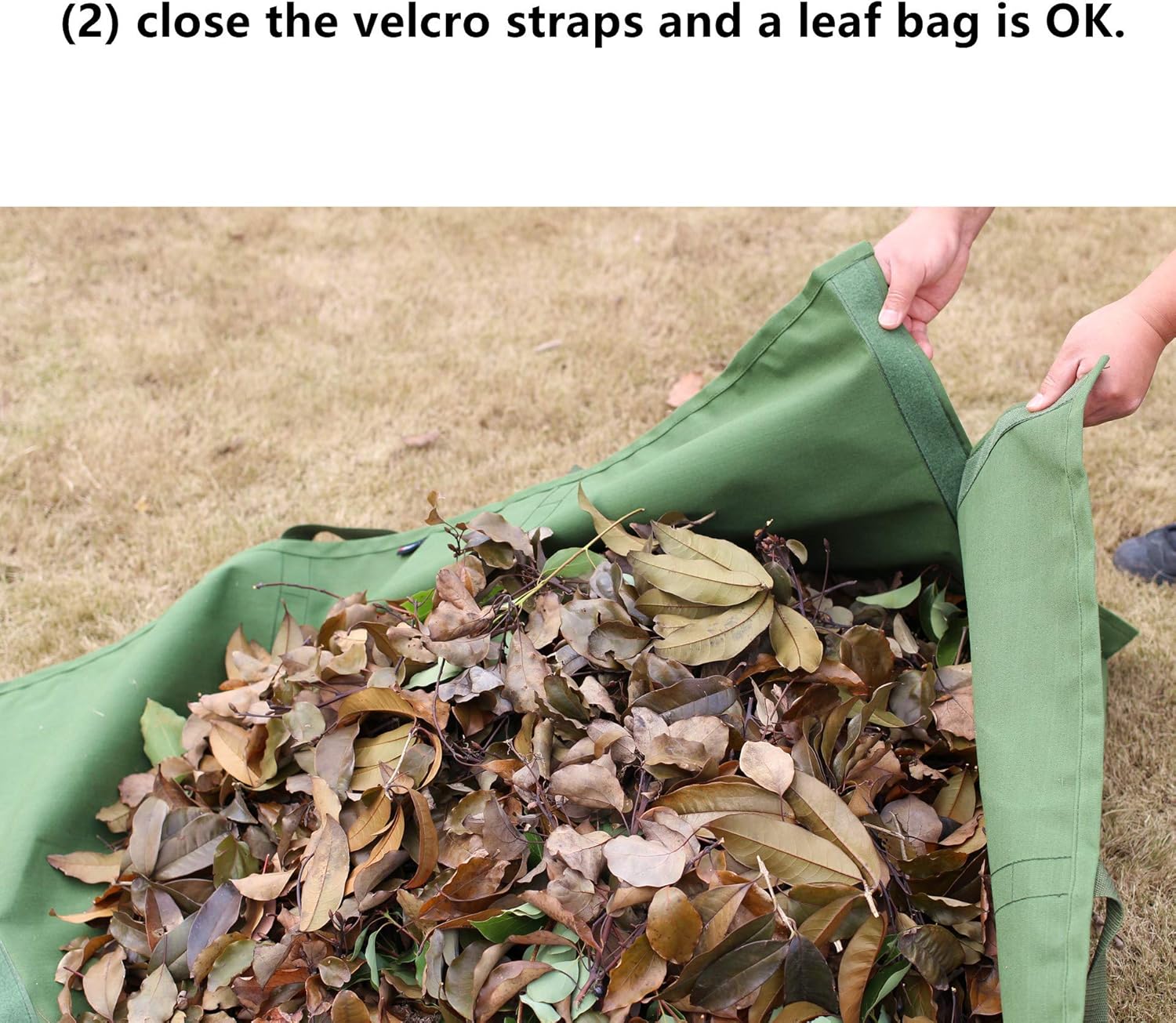 Amatory Leaf Bag Garden Lawn Yard Waste Tarp Container Gardening Tote ...