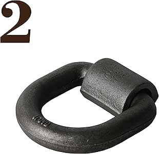 Amazon.com: DC Cargo Mall 2 Weld-on D Rings | Heavy Duty Welding Steel ...