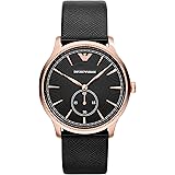 Emporio Armani Herren-Armbanduhr XL Chronograph Quarz Leder AR1634 ...