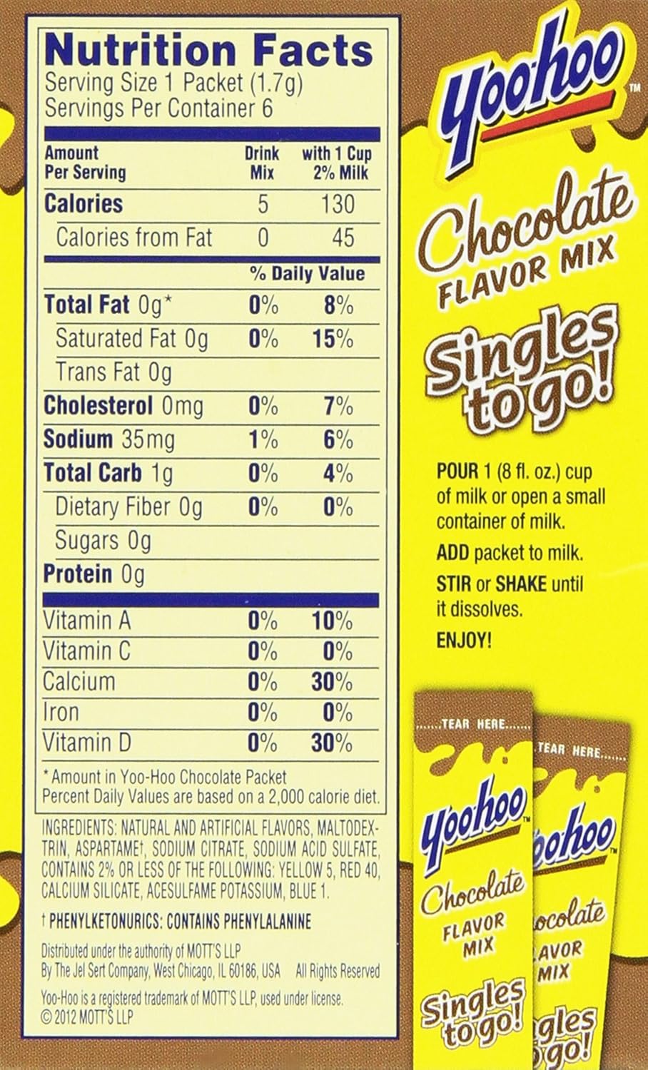 Yoohoo Nutrition Facts | Besto Blog