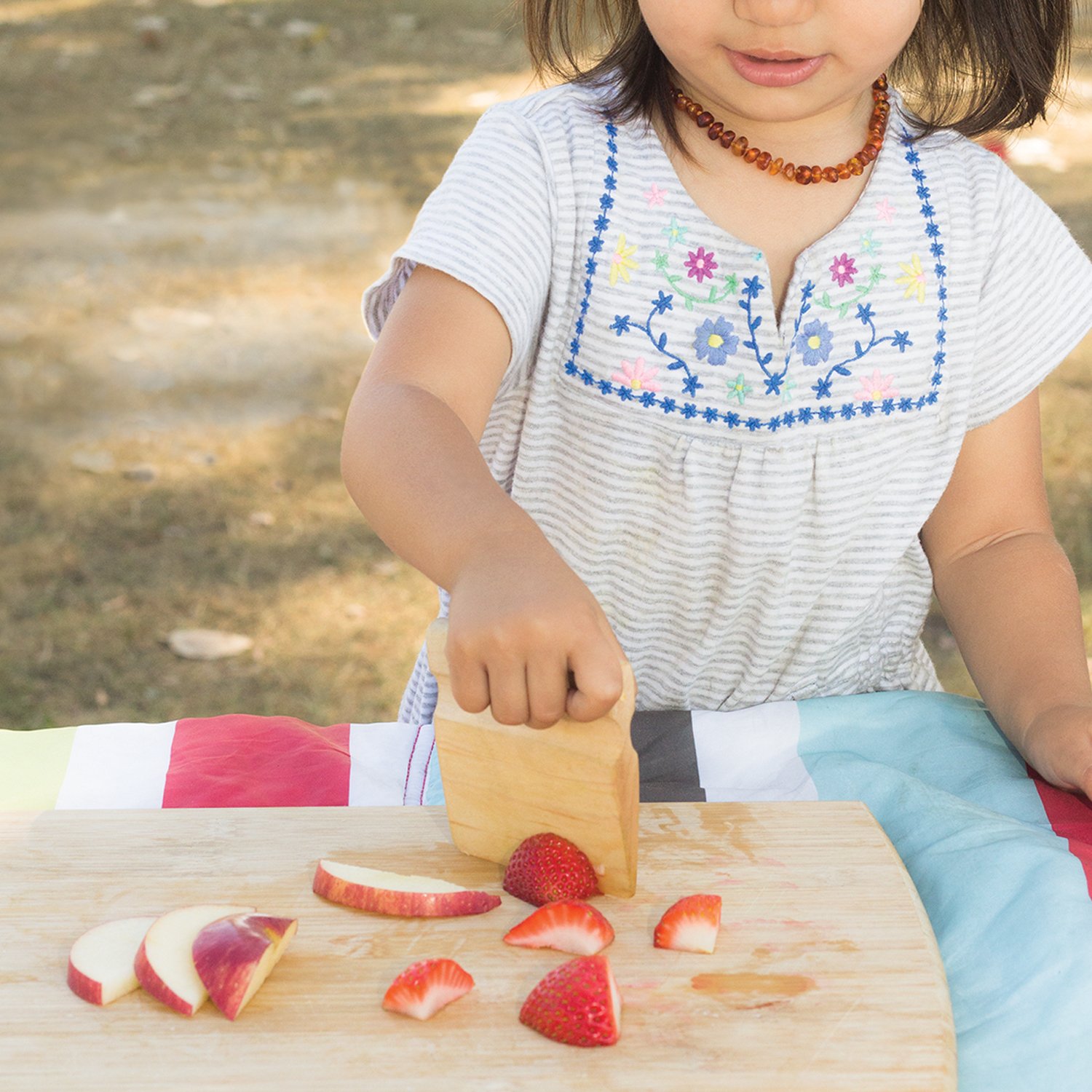 Maple Wood Food Chopper for Kids Cooking. Kids Knife. the best ...