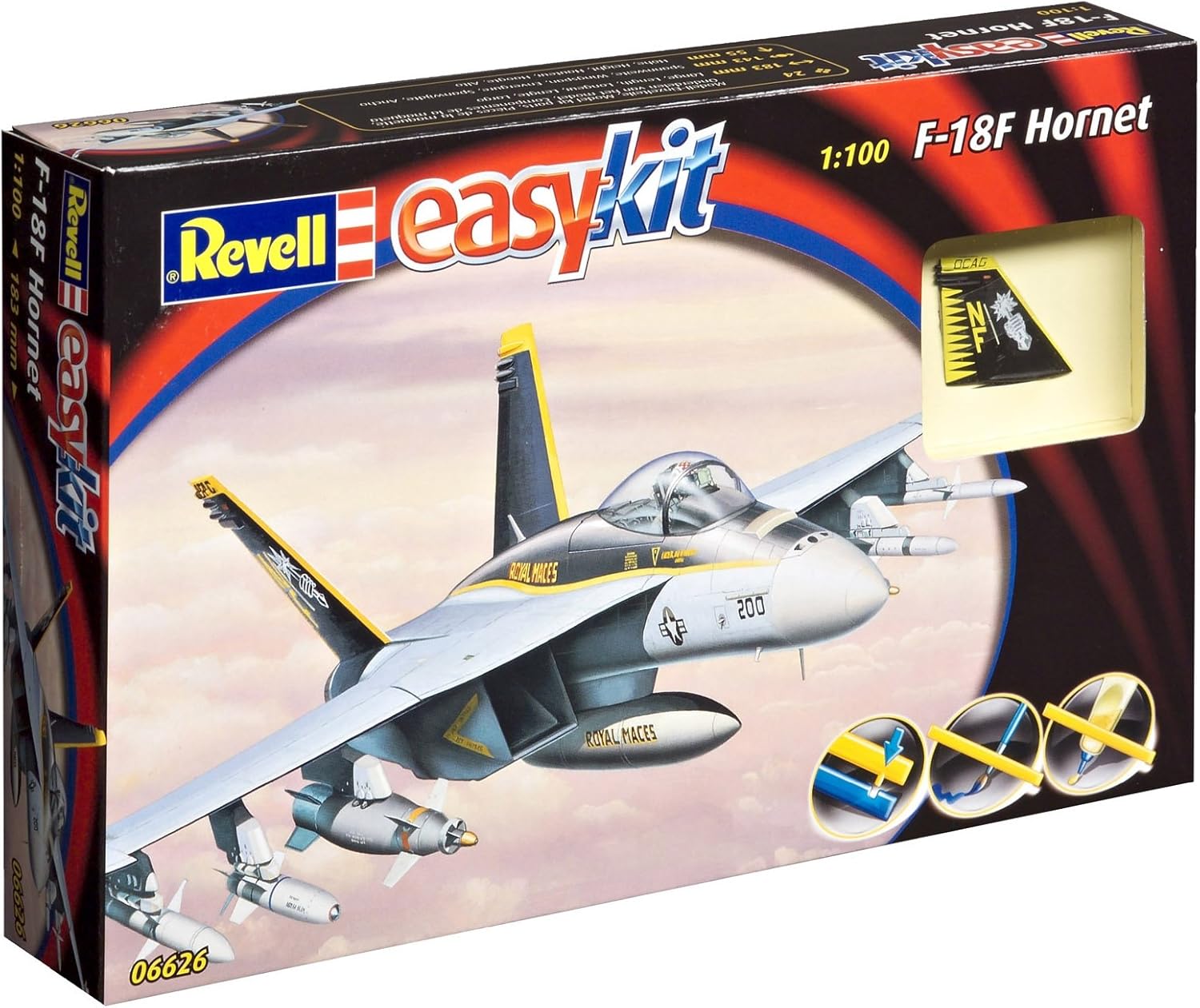 Revell Easykit F/A-18 Hornet Hobbies Pre-Built & Diecast Models ...