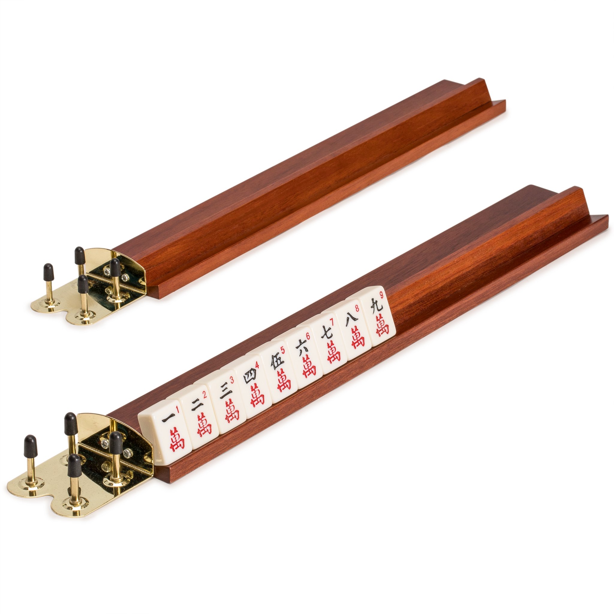 Yellow Mountain Imports Wooden Mahjong Racks, 18 Inches - Set of 4 ...