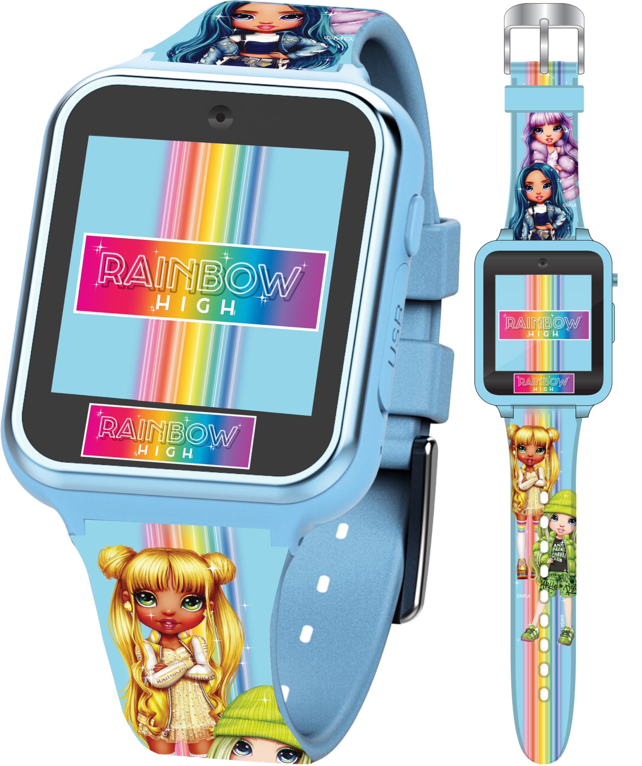 Rainbow High Kids Smartwatch – Interactive Touchscreen with 10 Clock ...