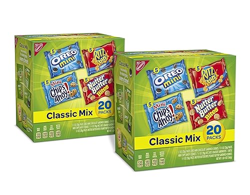 Nabisco Classic Mix Cookies & Crackers Variety Pack, OREO Mini, CHIPS ...