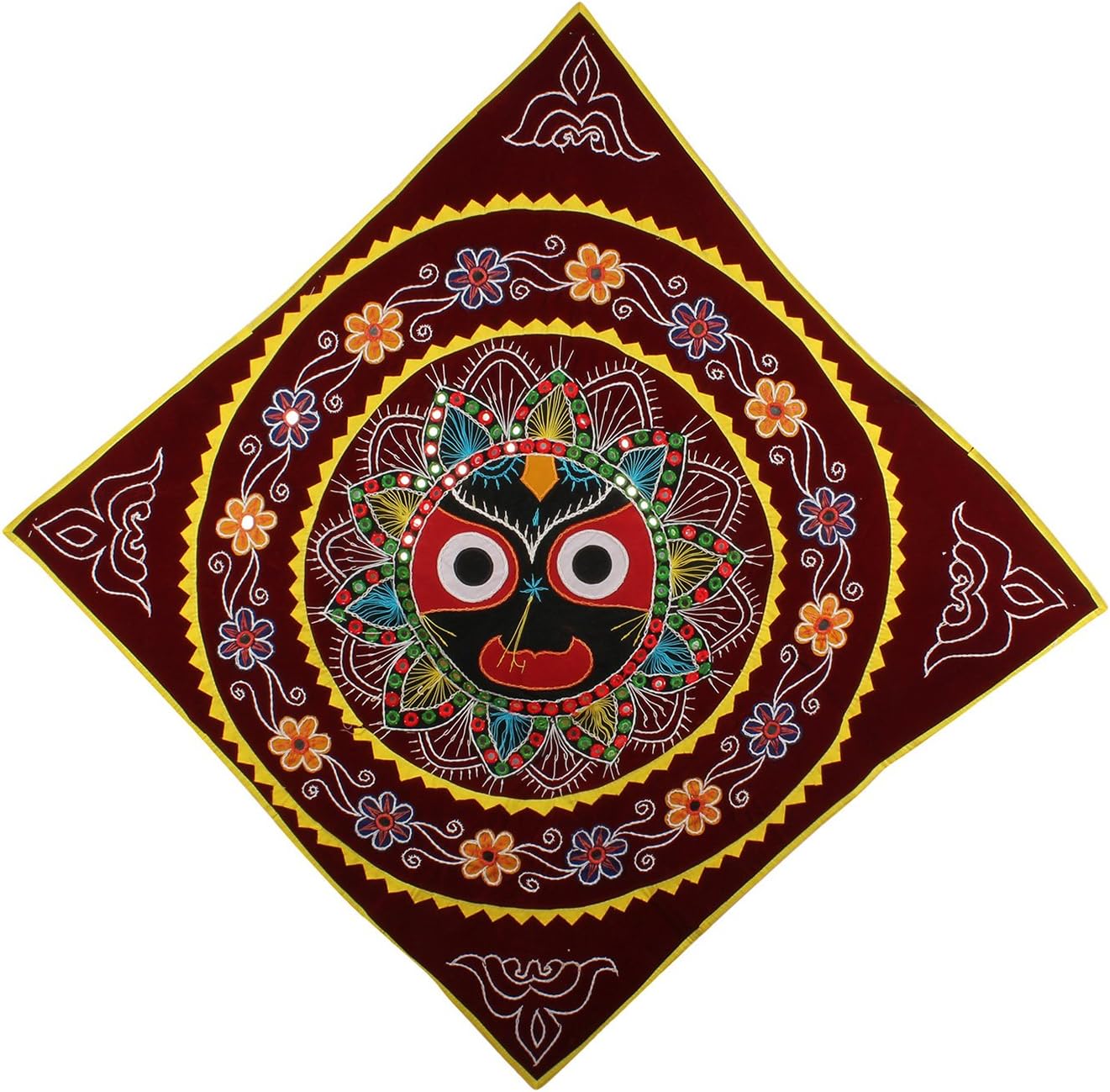 Buy Pipili Handicrafts Velvet Chandua (1 cm x 87 cm x 87 cm, NDA061 ...