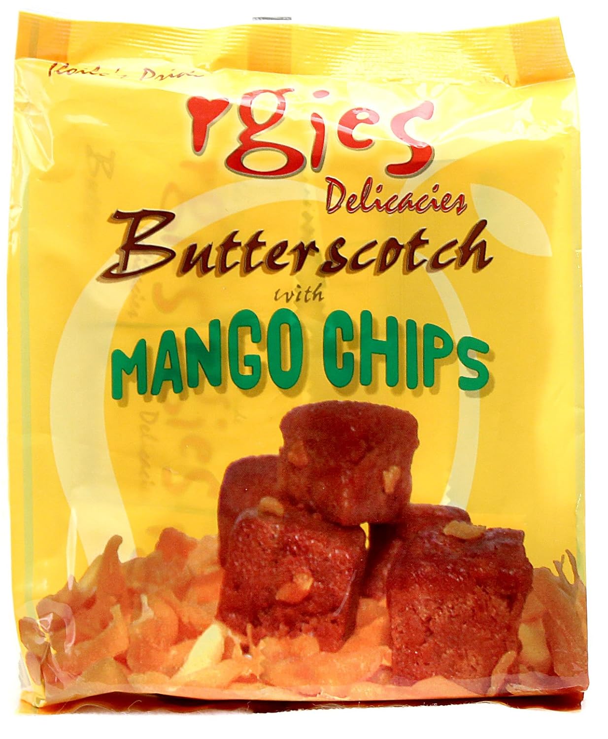 butterscotch squares with mango bits