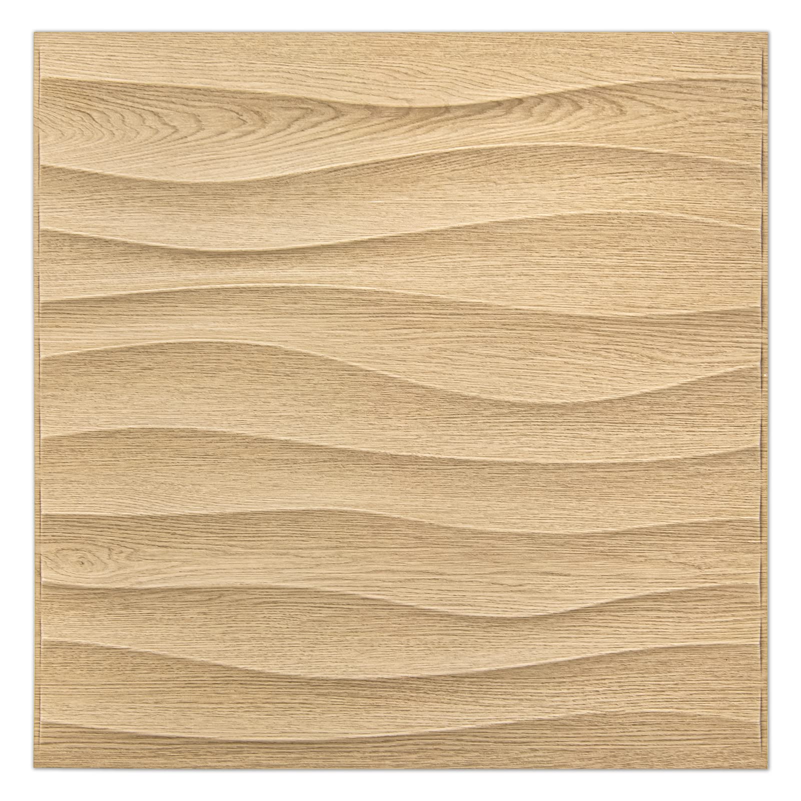 Art3d PVC Wave Panels for Interior Wall Decor, Wood Brown Textured 3D ...