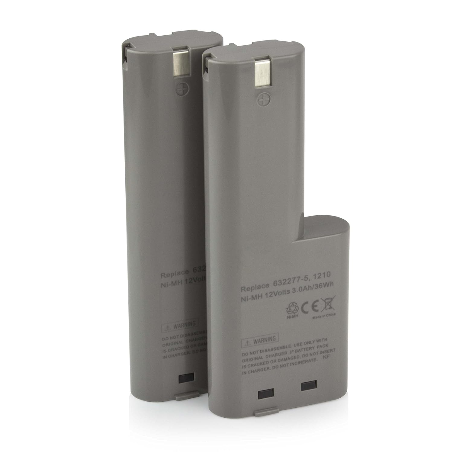 2 x ExpertPower 12v 3000mAh NiMh Extended Battery for Makita 1210 ...