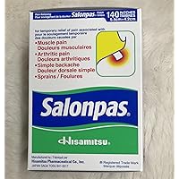 Salonpas Pain Relieving Patch - 140 Patches : Amazon.ca: Health ...