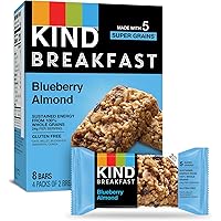 Amazon.com: KIND Breakfast Bars, Blueberry Almond, Healthy Snacks ...