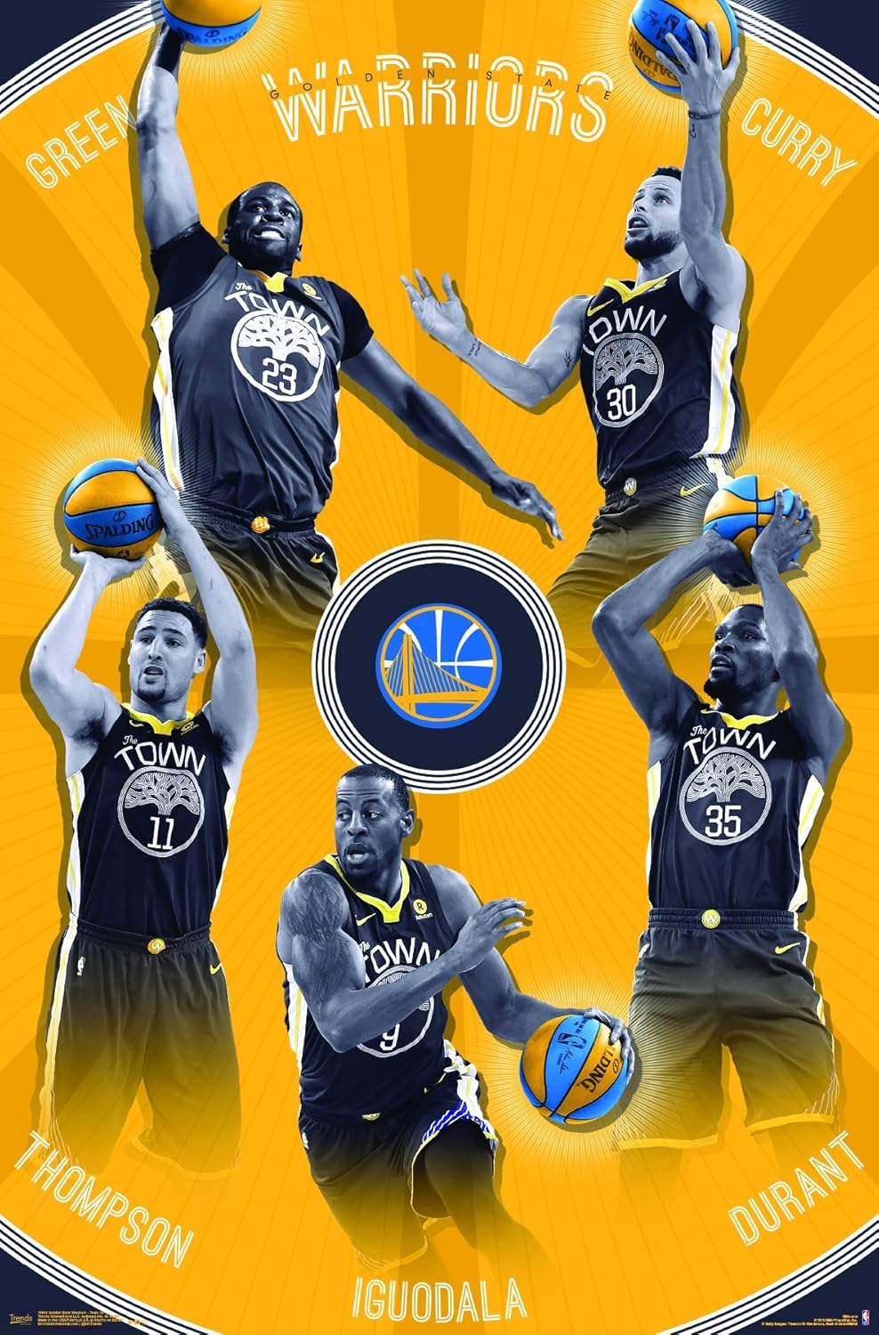 Amazon.com: Trends International NBA Golden State Warriors - Team Wall ...