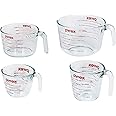 Amazon.com: Pyrex Tempered Glass Liquid Measuring Cups Set, Includes 1 ...