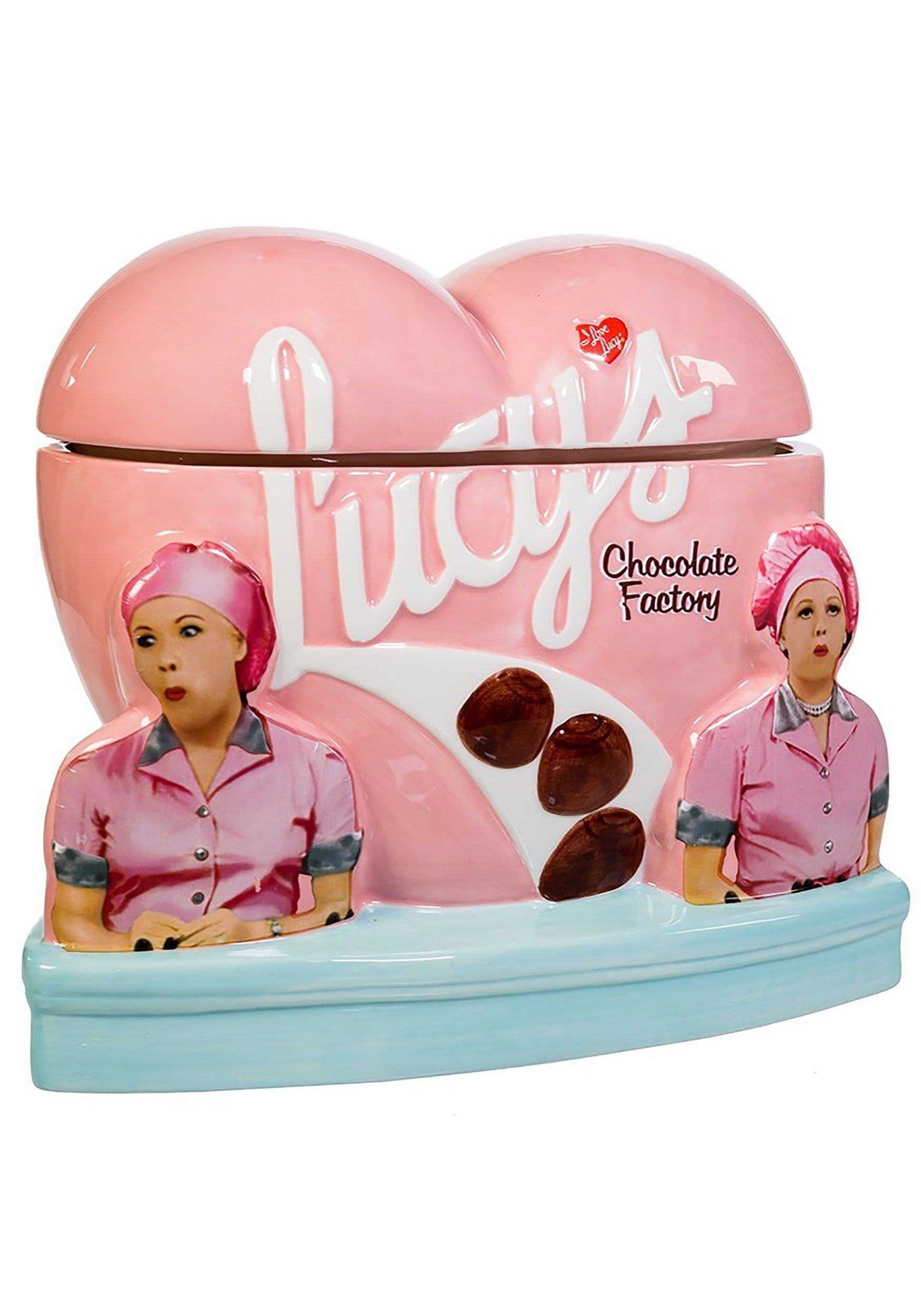 Kurt S. Adler I Love Lucy Chocolate Factory Cookie Jar,Pink for sale ...