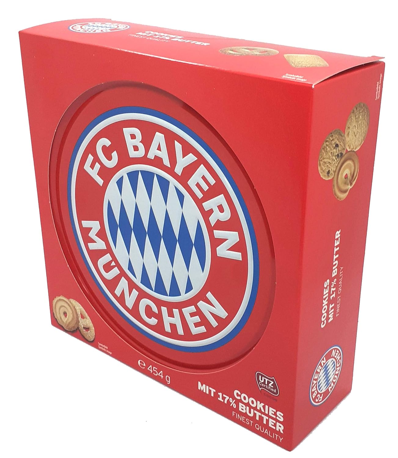 FC Bayern München Butter Cookies Geschenkpackung 454g: Amazon.de ...