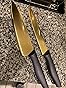 Amazon.com: Marco Almond MA21 Golden Knife Sets, Titanium Coated 14 Pieces Stainless Steel ...