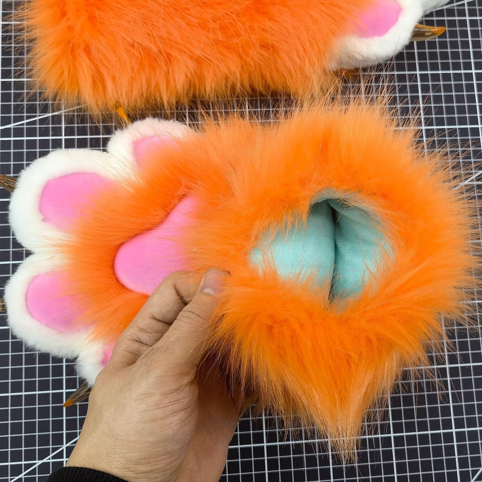 Rolamumu Fursuit KIG Furry Paws, Wearable Cosplay Cat Paws Animal Paws ...