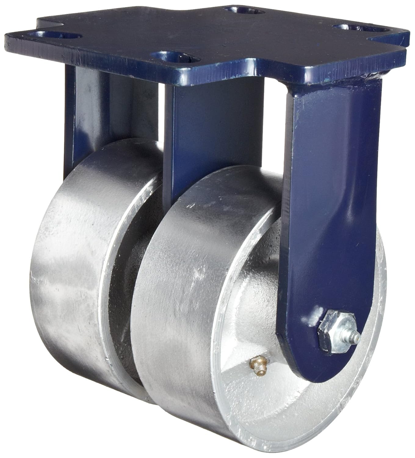 RWM Casters 2-75 Series Plate Caster, Rigid, Dual Wheel, Kingpinless ...