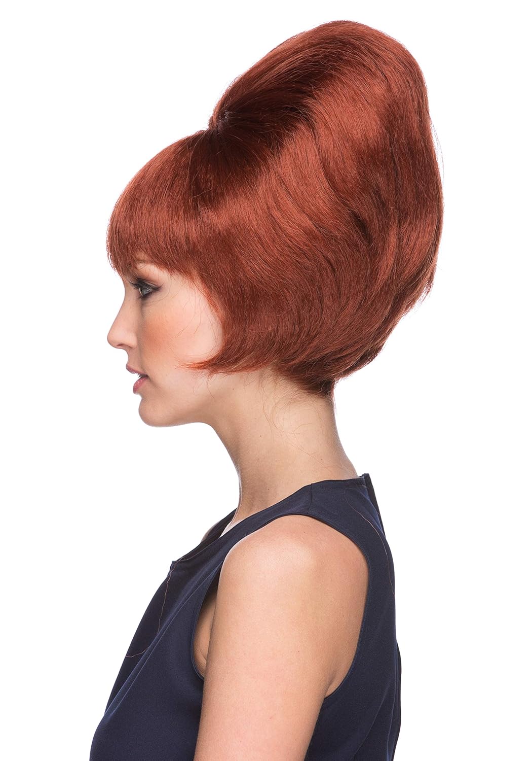Amazon.com : Beehive Wig Color Auburn - Sepia Wigs B-52 1960s Theater ...