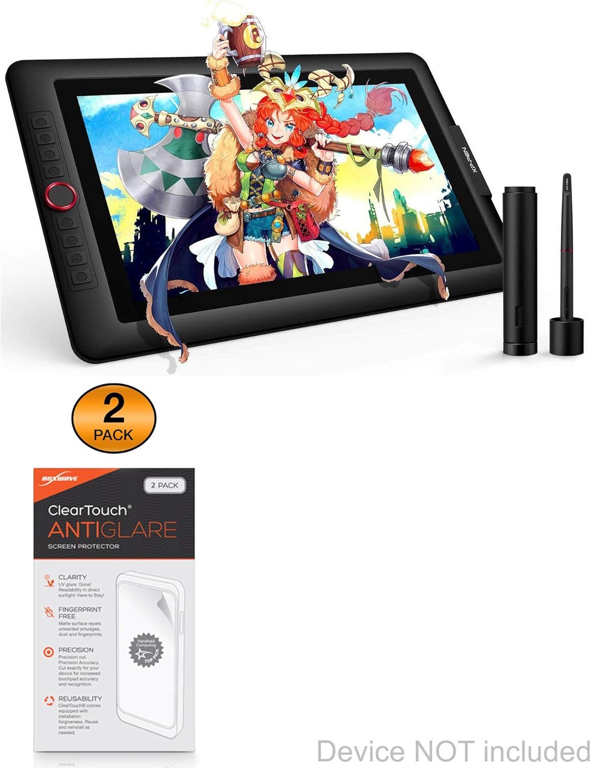 Amazon.com: XP-Pen Artist Display 15.6 Pro Screen Protector, BoxWave ...