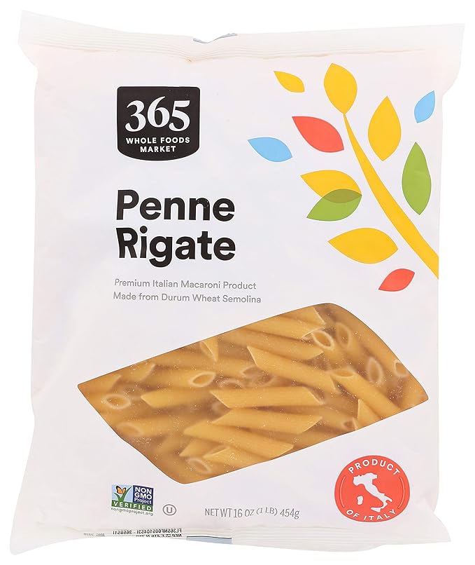 Amazon.com : 365 by Whole Foods Market, Pasta, Penne Rigate, 16 Ounce ...