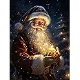 Amazon.com: SKRYUIE Paint by Numbers Christmas for Adults, Acrylic Oil ...