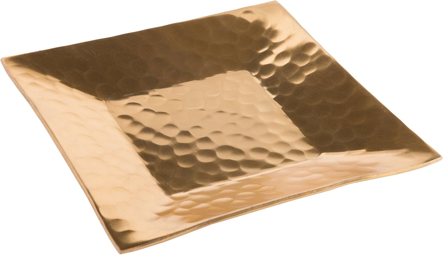 Amazon.com | Fancy Handcrafted Hammered Gilded Serving Tray, Square ...