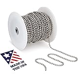 #6 Chain Beaded Ball 100 Feet Spool and #6 Couplings, Stainless Steel ...