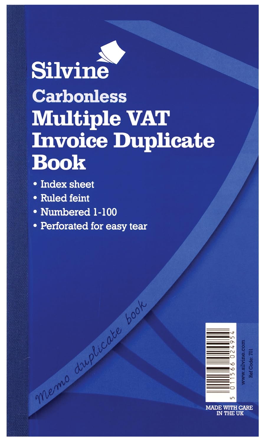 Silvine Carbonless Invoice Multiple Vat Book: Amazon.co.uk: Office Products