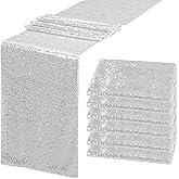 Amazon.com: 6 Pack Light Purple Sequin Table Runner Sequin Table Cloths 12" x 72" Sparkle Table ...