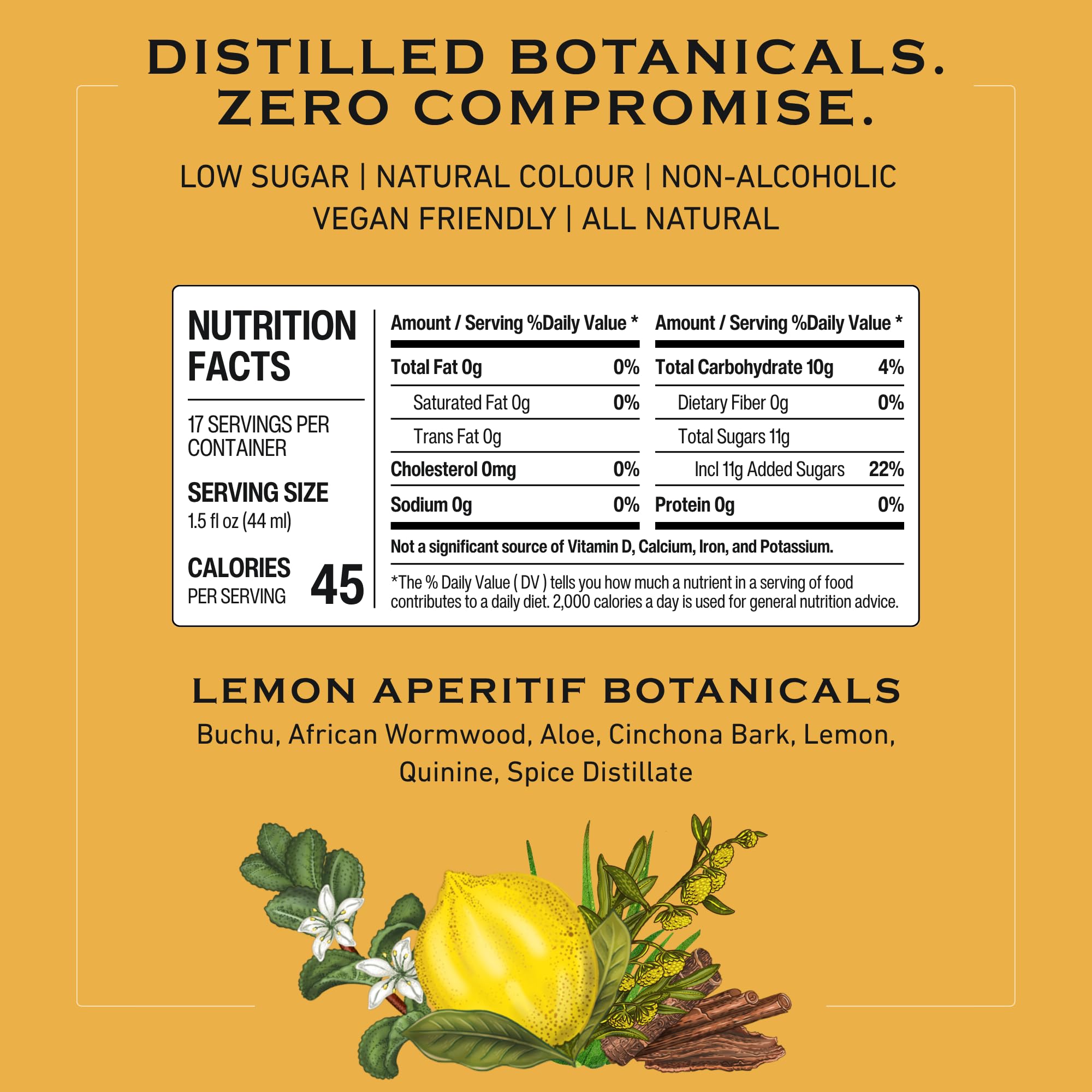 Mua Abstinence Lemon Non Alcoholic Aperitif, 750ml, Award-Winning ...