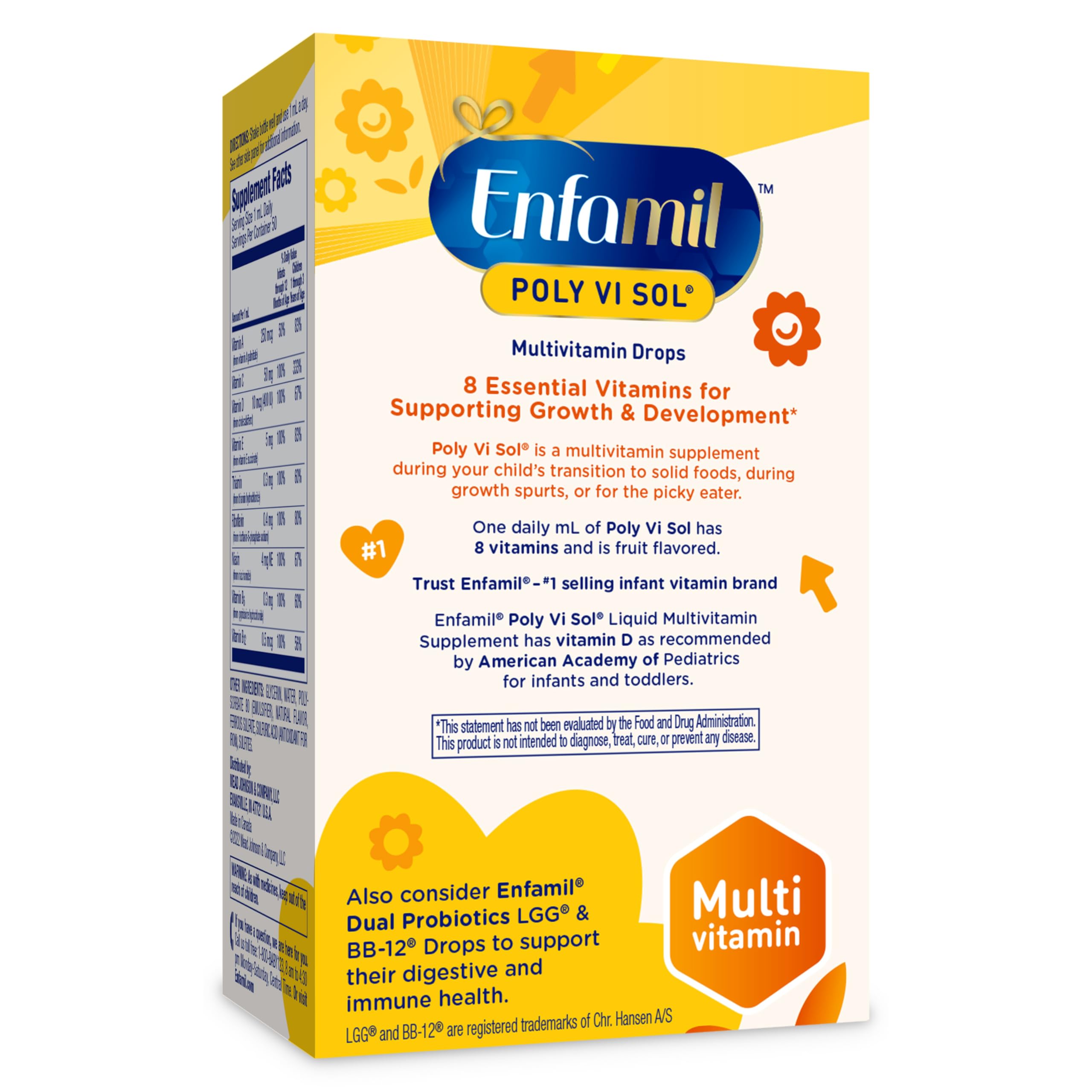 Mua Enfamil Poly-Vi-Sol Liquid Multivitamin Drops, Supports Growth ...