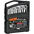 Truper Expert JC-20PM, Juego de 20 llaves combinadas extralargas pulidas estándar y milimétricas ...