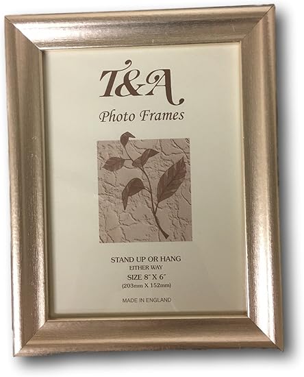Champagne Coloured Picture Frames, Uk Made, (8 X 6): Amazon.co.uk ...