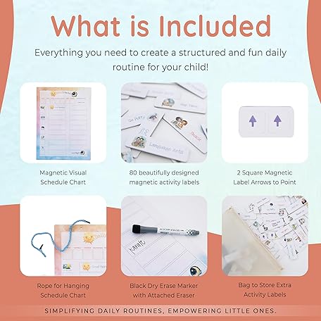 Mua Magnetic Visual Schedule for Kids - Customizable Toddler Routine ...
