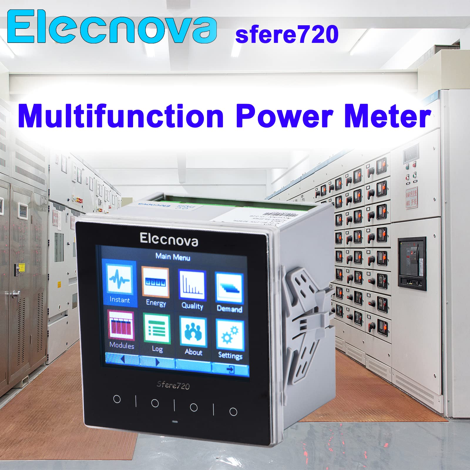 Mua Elecnova SFERE720 3 Phase Multifunction Power Energy Meter TFT-LCD ...