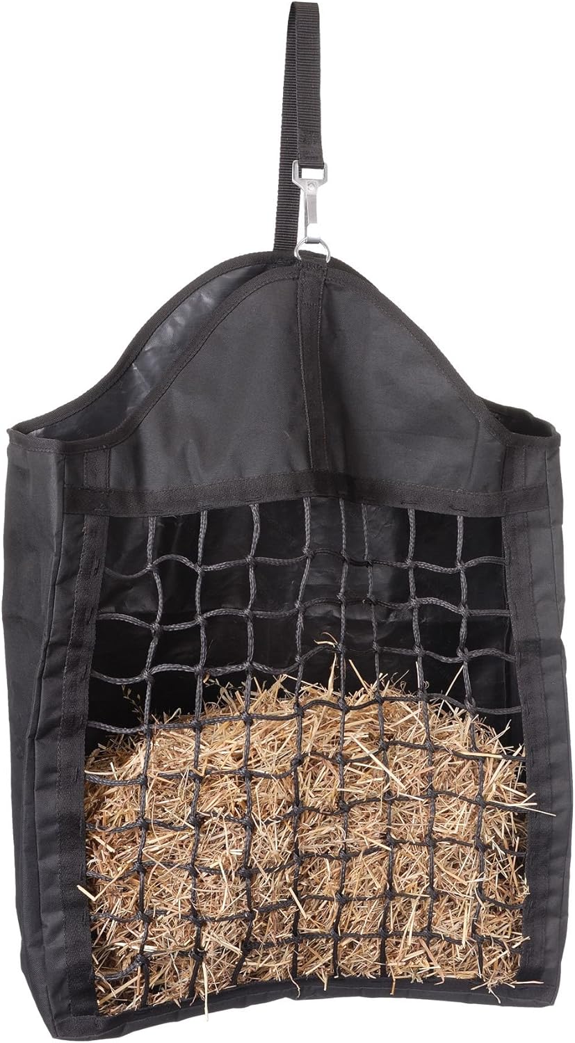 Tough 1 Nylon Hay Tote with Net Front, Black: Amazon.co.uk: Clothing