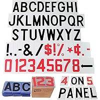 Amazon.com : Sign Letter Depot 4" Letter Printed on 5" Flexible Panel ...