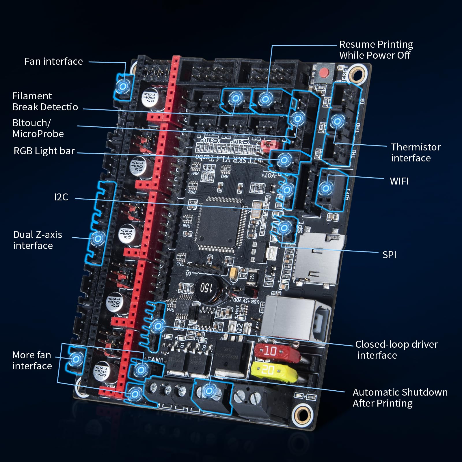 Mua BIGTREETECH SKR V1.4 Turbo Control Board+TFT35 V3.0.1 Touch Screen ...
