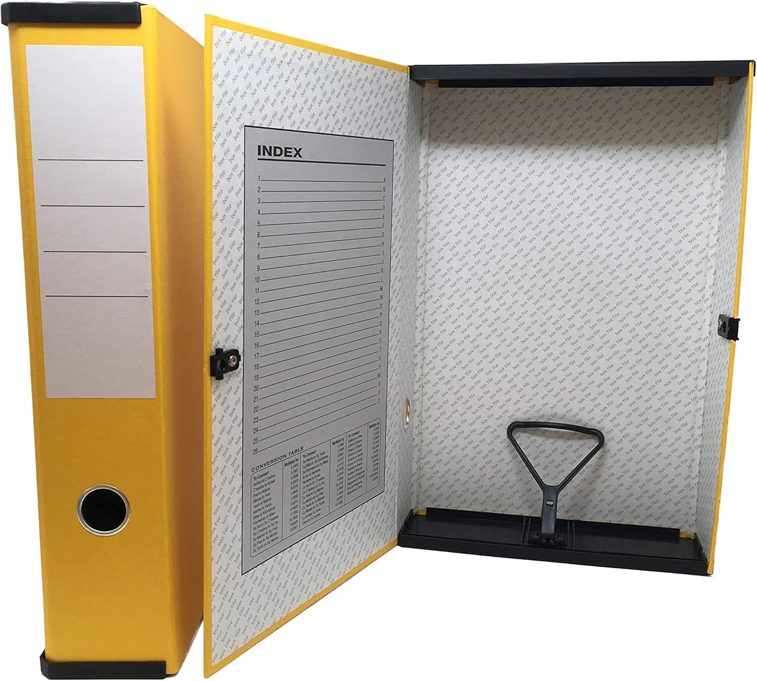 Box File Lock Spring with Ring Pull and Catch, 70mm Spine, Foolscap ...