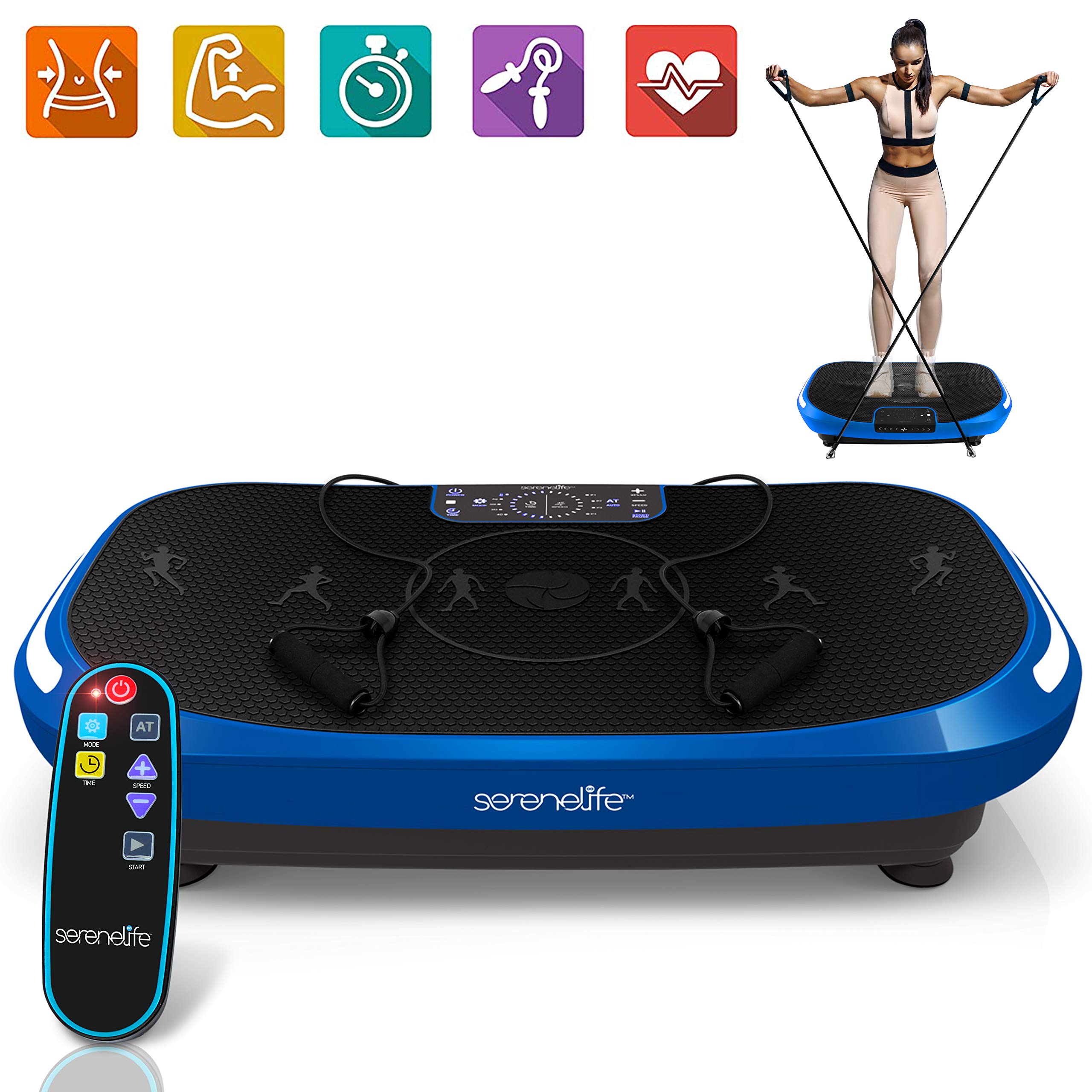SereneLifoHome Standing 4D Vibration Plate Exercise Machine-Vibrating ...