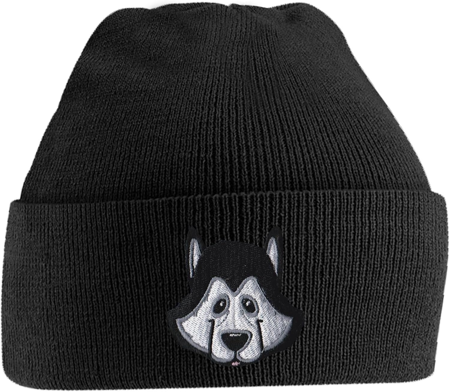 Beanie Hats for Men Siberian Husky Beanies Embroidered Animal Face ...